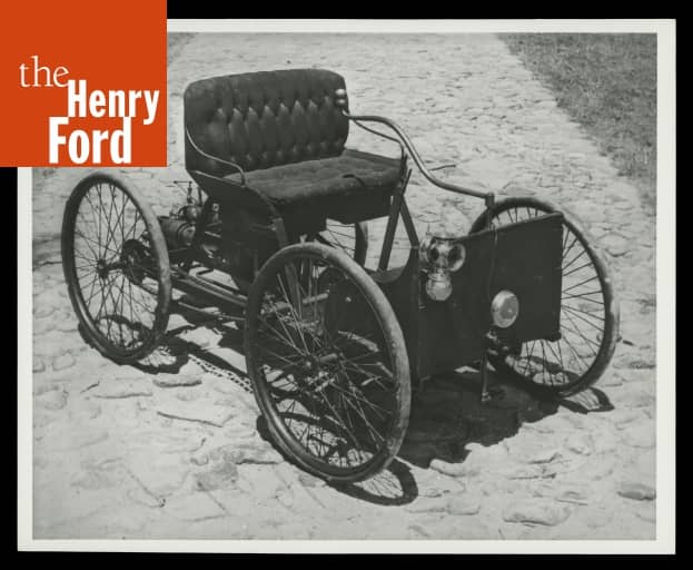 1896 Ford Quadricycle in Greenfield Village, 1952 - The Henry Ford