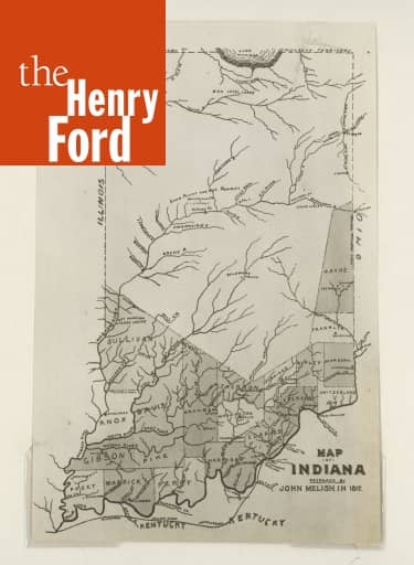 1817 Map of Indiana - The Henry Ford