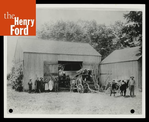 Treadmill Operated by Oxen on the Perkins Farm, Bethany, Connecticut ...