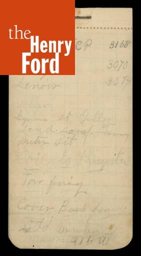 Henry Ford's Jot Book, Undated - The Henry Ford