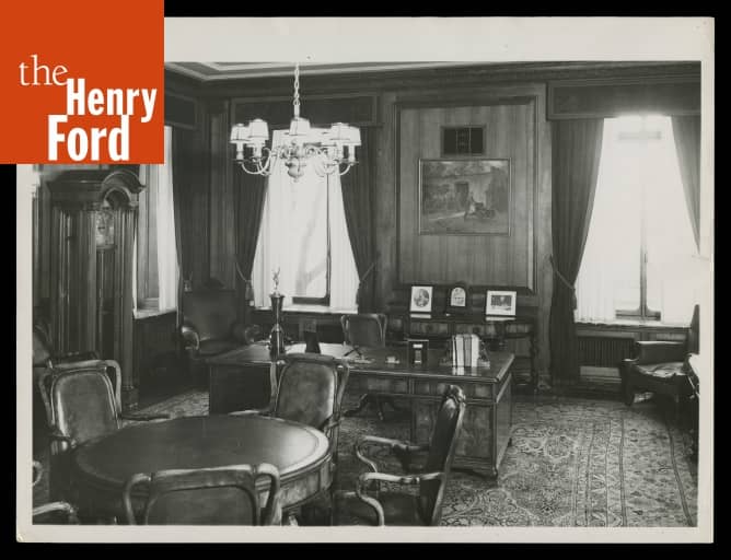 Henry Ford's Office in the Ford Engineering Laboratory, December 1949 ...