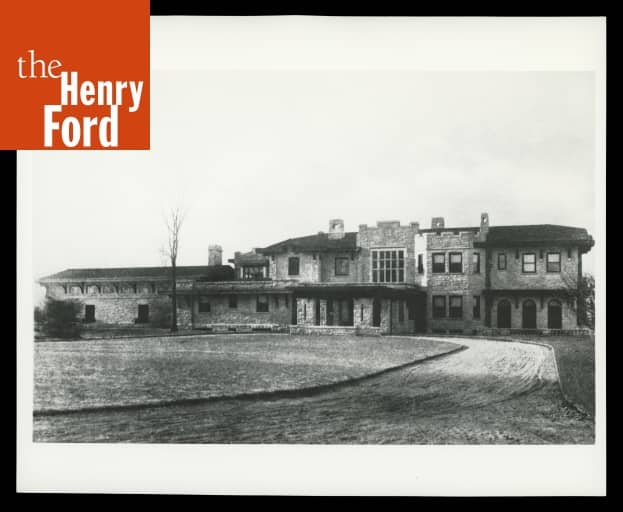 Front Entrance to Fair Lane, Home of Henry Ford, March 1916 - The Henry ...