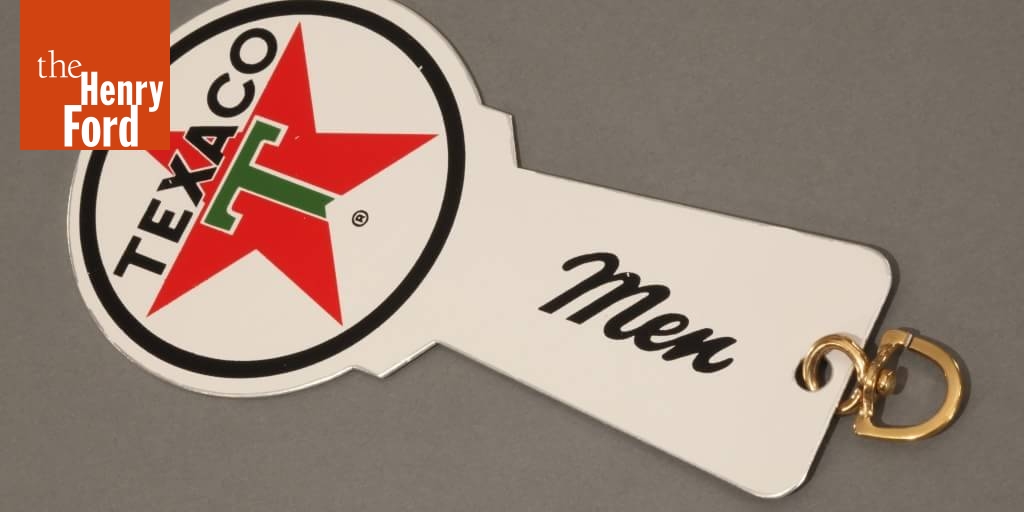 Texaco Station Restroom Key Fob, 1950-1965 - The Henry Ford