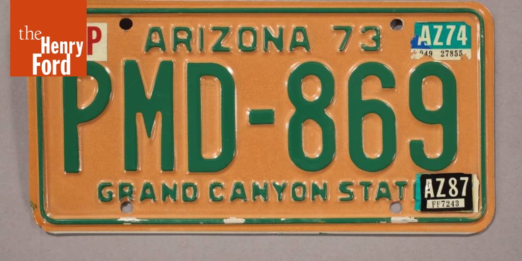 Arizona License Plate, 1973 - The Henry Ford
