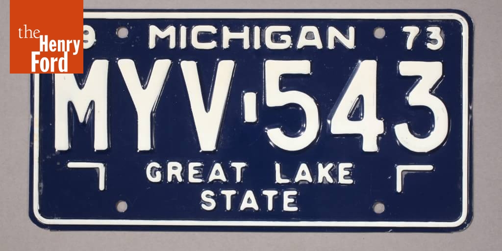 Pair of Michigan License Plates, 1973 - The Henry Ford