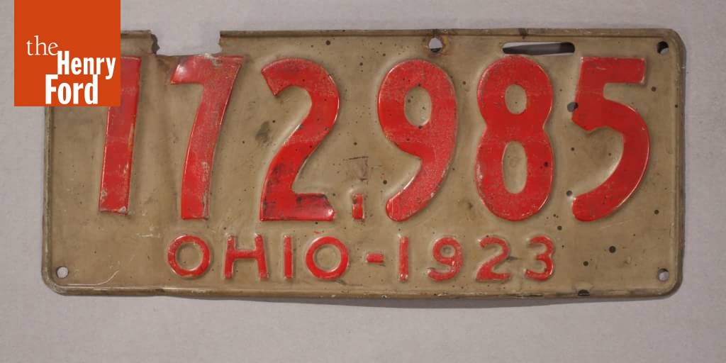 Ohio License Plate, 1923 - The Henry Ford