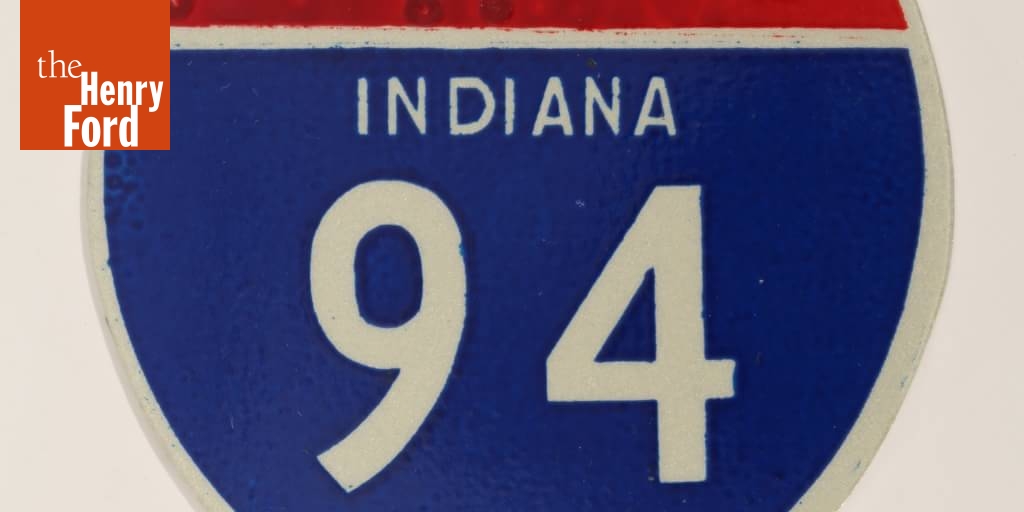 Sign, Commemorating the Opening of Indiana Interstate I-94, 1972 - The ...