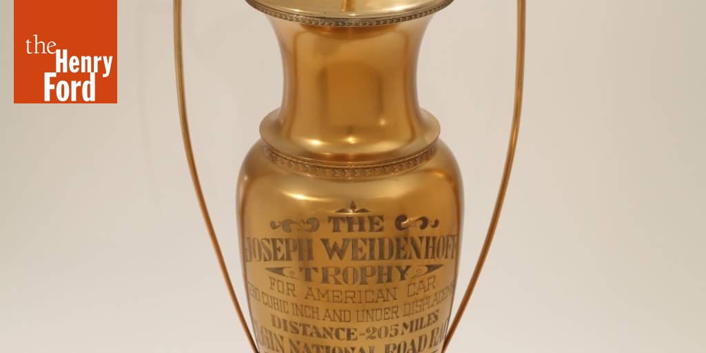 Trophy Won by Fred Frame Driving a Ford V-8, 1933 - The Henry Ford
