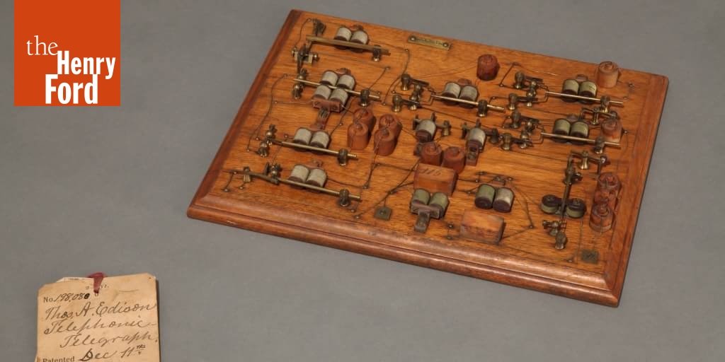 Patent Model of Edison's Telephonic Telegraph Improvement, 1877 - The ...