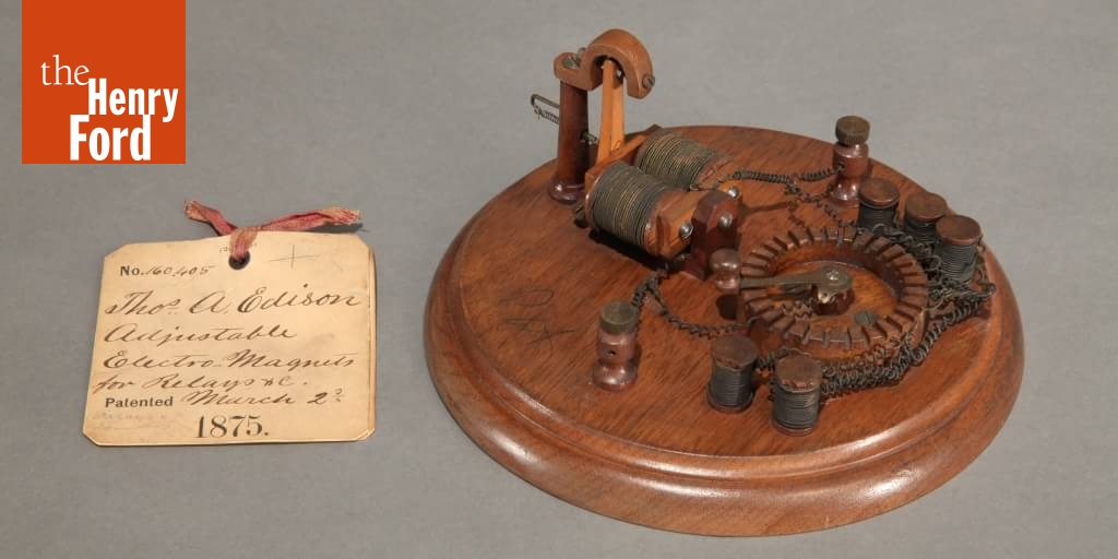 Patent Model of Edison's Adjustable Electro-Magnet, 1875 - The Henry Ford