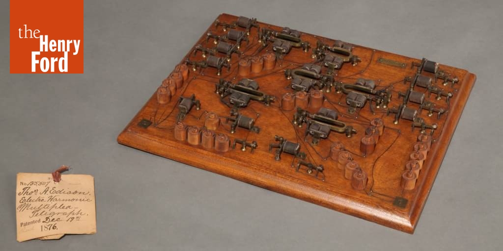 Patent Model of Edison's Electro-Harmonic Multiplex Telegraph, 1876 ...