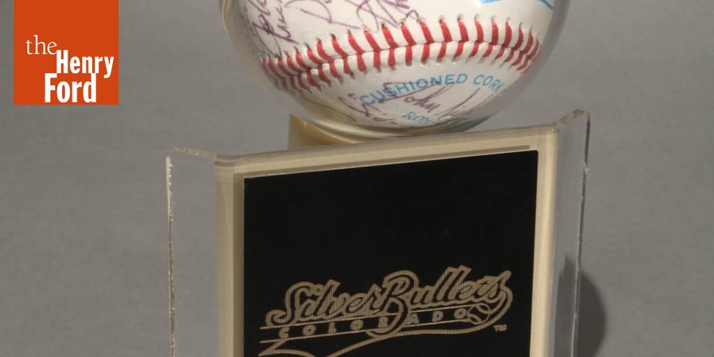 Signed Colorado Silver Bullets Baseball & Display Case, 1995 - The ...