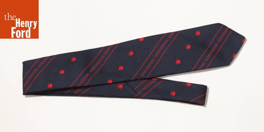 Souvenir Necktie from World's Fair of 1982 - The Henry Ford