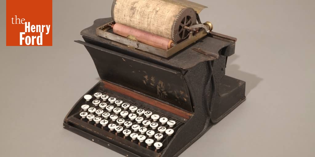 Sholes & Glidden Desk Typewriter, Model No. 1, 1873-1876 - The Henry Ford