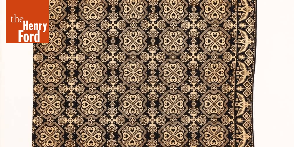 Coverlet Woven for Warren W. Allen and Ann E. Allen, 1847 - The Henry Ford