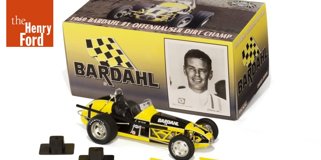 Scale Model of a Bardahl Race Car Driven by Bobby Unser in 1969 - The ...