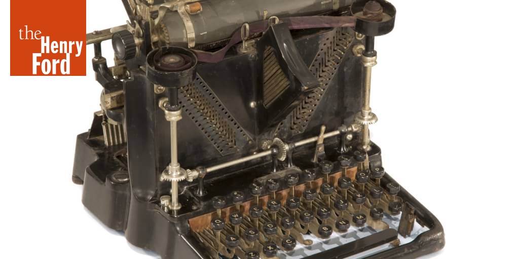 Sholes Visible Desk Typewriter, 1901-1905 - The Henry Ford