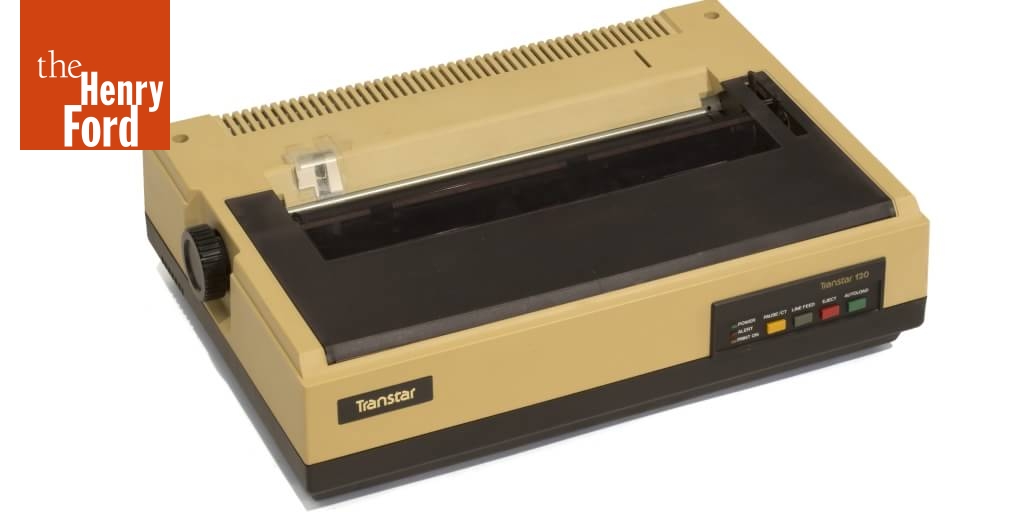 Transtar 120 Daisywheel Printer, 1983 - The Henry Ford