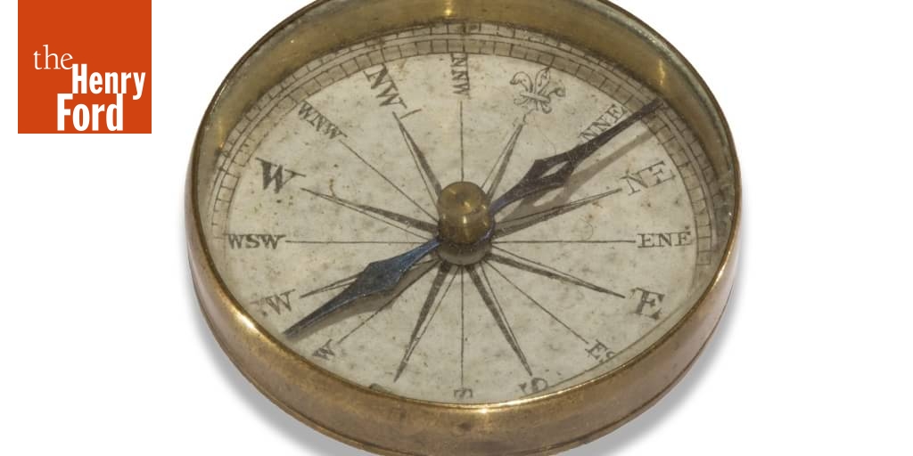 Pocket Compass, Used by John Muir in His Travels in Canada, 1864-1866 ...
