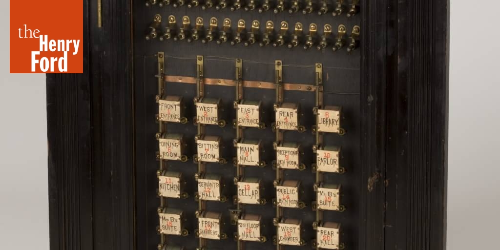 Servant Call System from the Charles F. Brush Residence, Cleveland ...