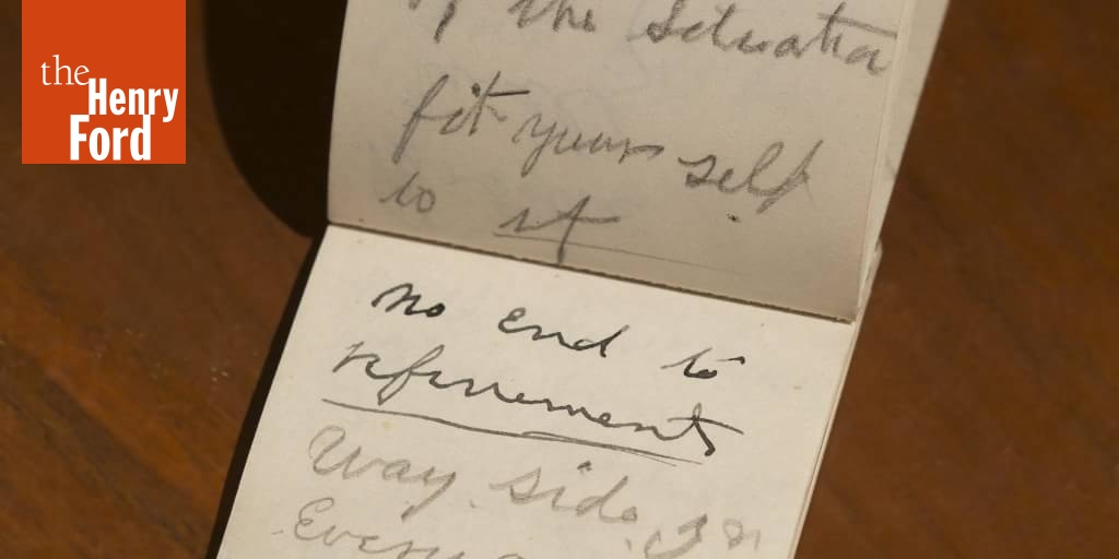 Henry Ford's Jot Book, 1920-1947 - The Henry Ford