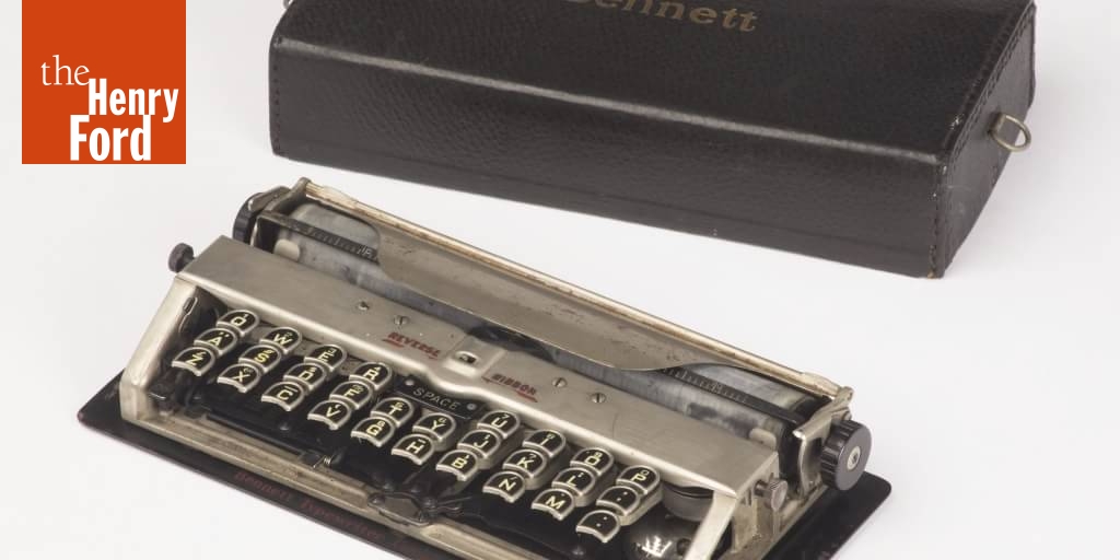 Bennett Portable Typewriter, 1910-1913 - The Henry Ford