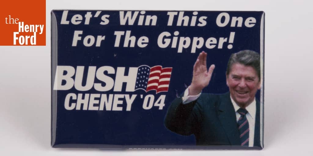 Bush-Cheney "Let's Win This One for the Gipper!" Campaign Button, 2004 ...