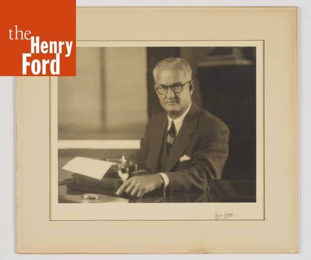 Portrait of George Matthew Adams, circa 1935 - The Henry Ford