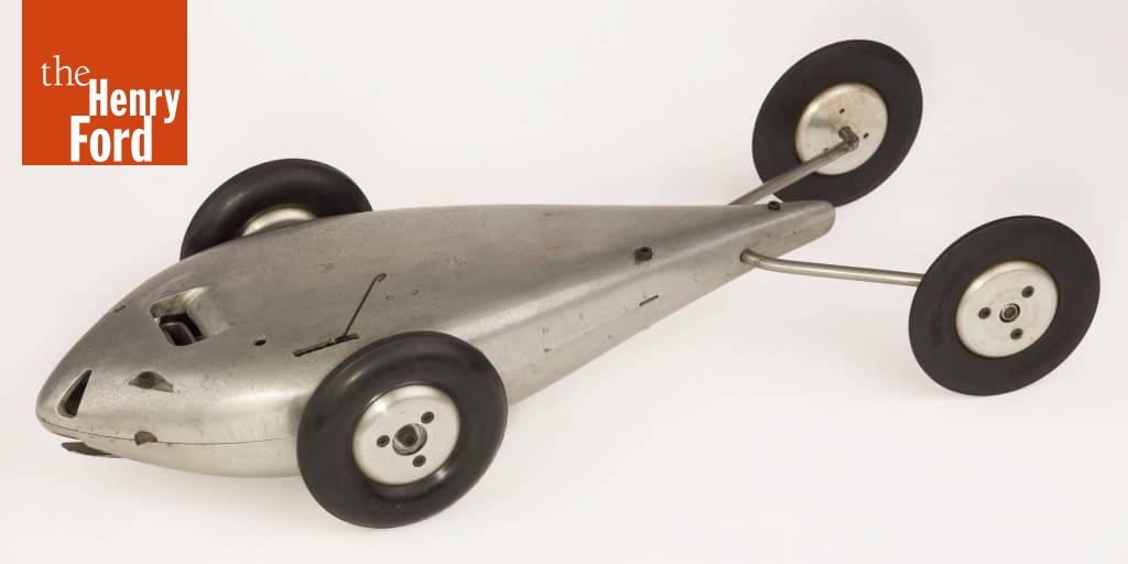 Borden Teardrop Streamliner Gas-Powered Racing Tether Car, 1946-1947 ...