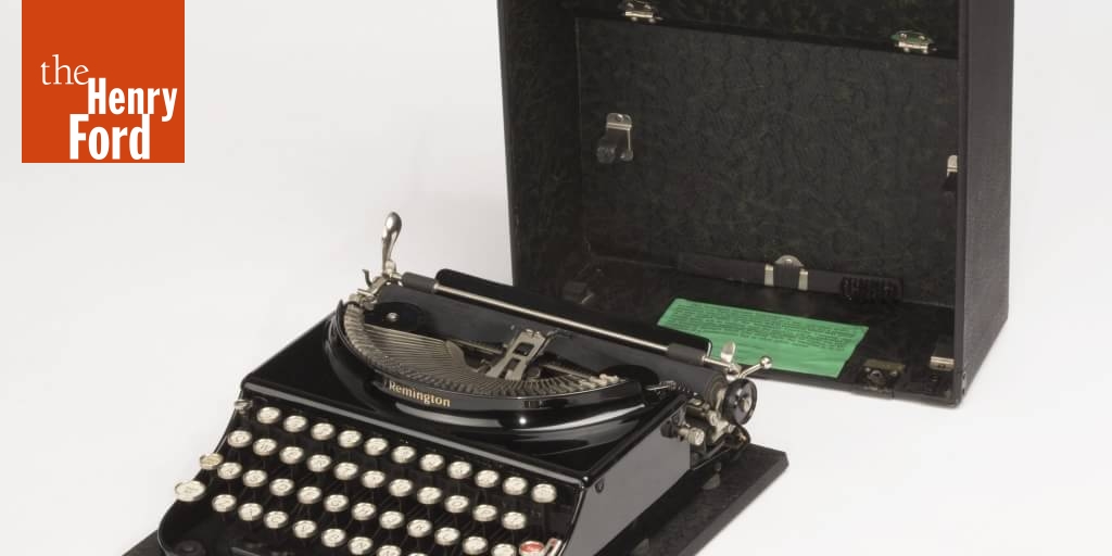 Remington Portable Typewriter, Model No. 3, 1930-1935 - The Henry Ford