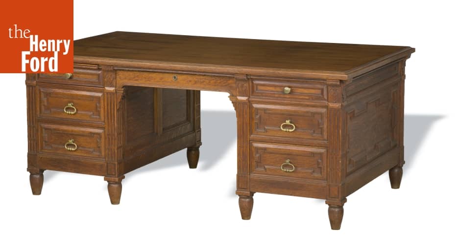Pedestal Desk, Used by Henry Ford at his Highland Park Plant Office ...