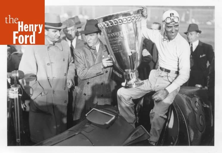 George Vanderbilt III Presenting a Trophy to Vanderbilt Cup Winner ...