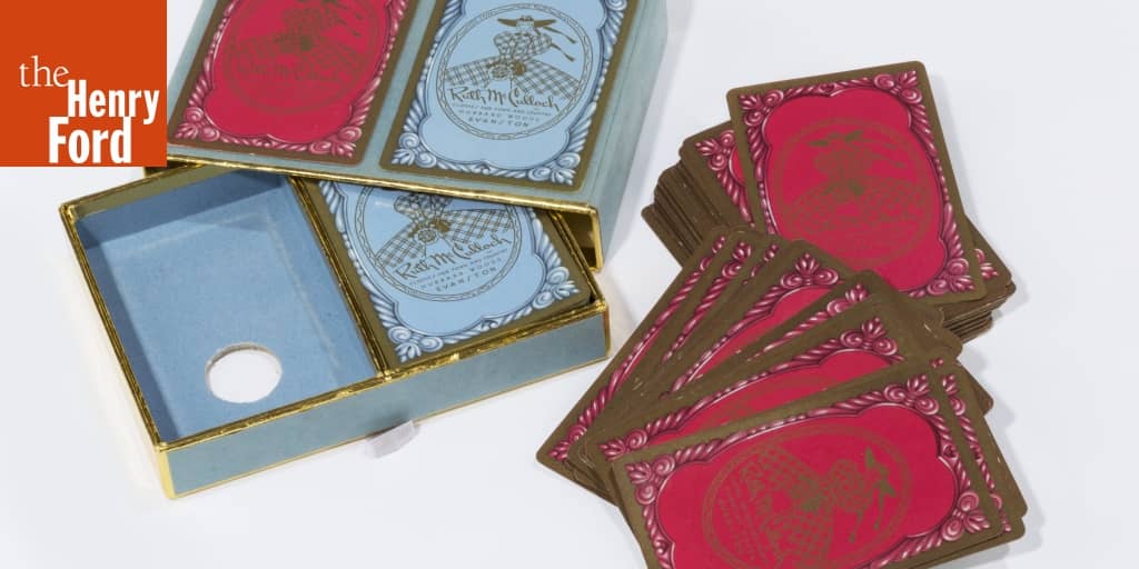 Set of Playing Cards Advertising the Ruth McCulloch Stores, 1950-1960 ...