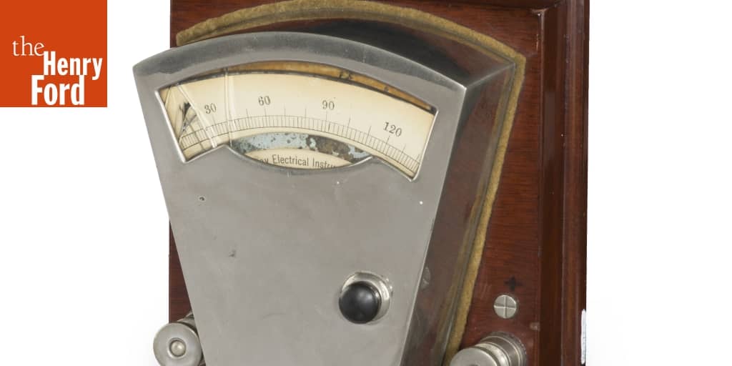 Whitney Switchboard Voltmeter, circa 1892 - The Henry Ford