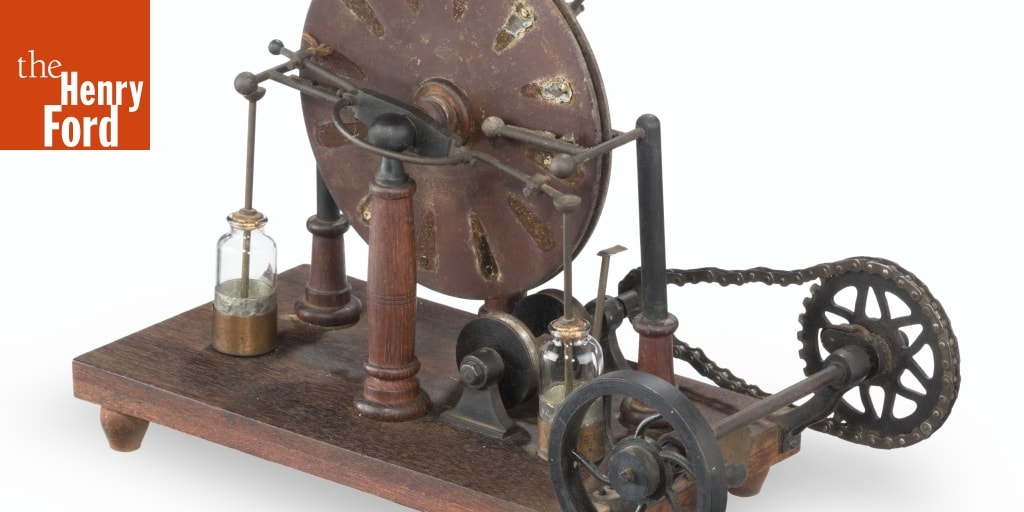 Model of a Wimshurst Influence Machine with Two Leyden Jars, 1939 - The ...