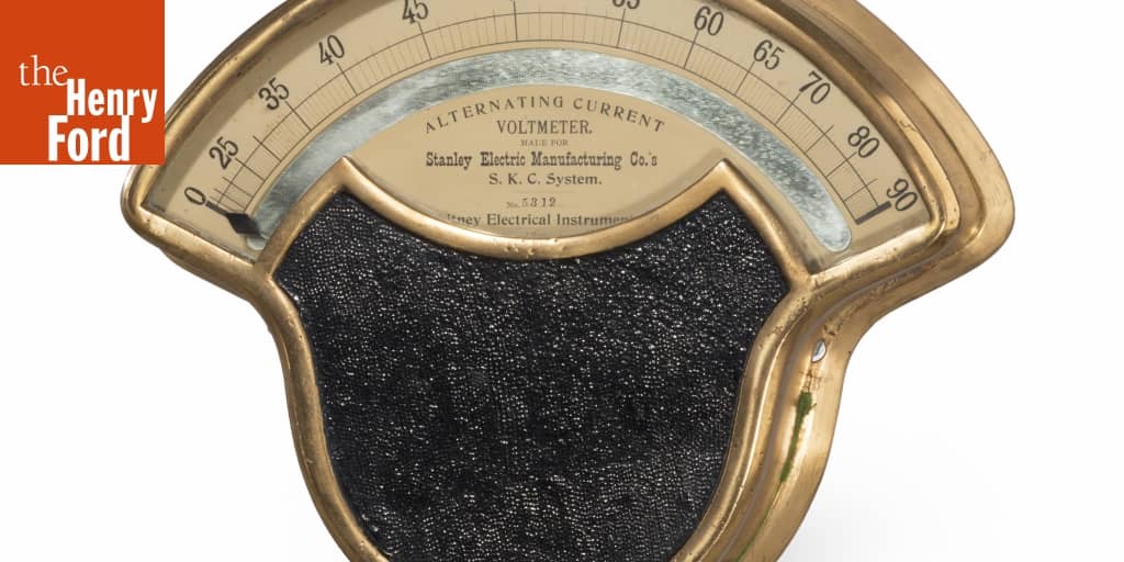 Whitney S.K.C. System Voltmeter, circa 1899 - The Henry Ford