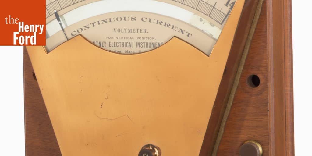 Whitney Switchboard Voltmeter, circa 1893 - The Henry Ford