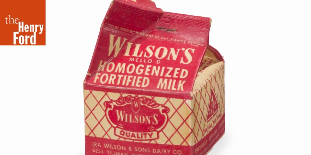 Wilson's Milk Carton, 1956-1970 - The Henry Ford
