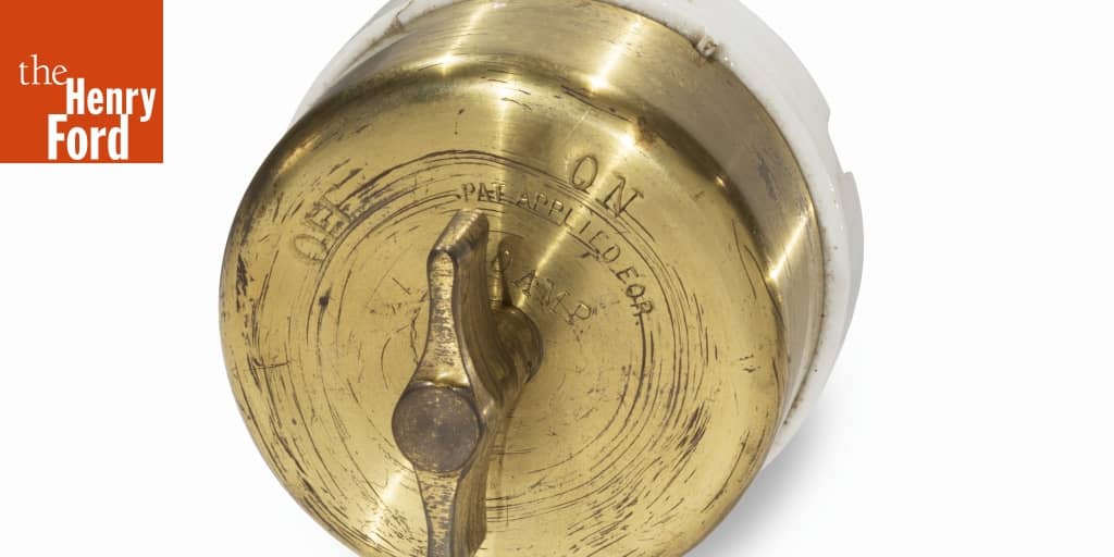 Bergmann & Company Electrical Switch, 1884 - The Henry Ford