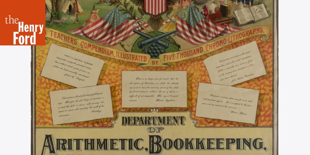 "The New Education" Classroom Charts, circa 1898 - The Henry Ford