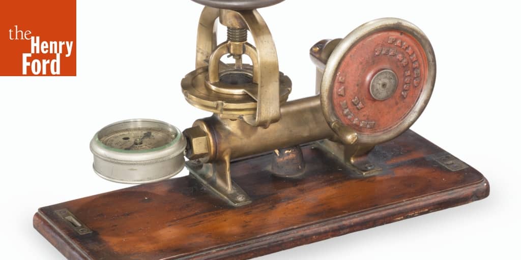 Mullen Paper Tester, circa 1901 - The Henry Ford