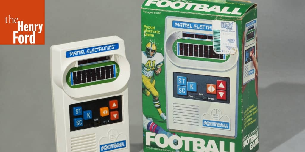 Mattel "Football" Pocket Electronic Game Packaging, 1978 - The Henry Ford