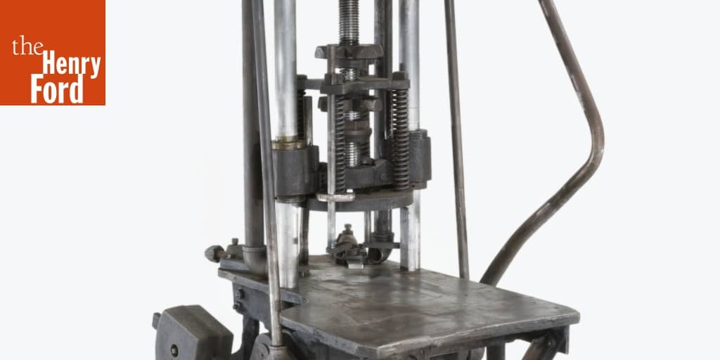 Glass Press, Used by Cambridge Glass Works, circa 1920 - The Henry Ford
