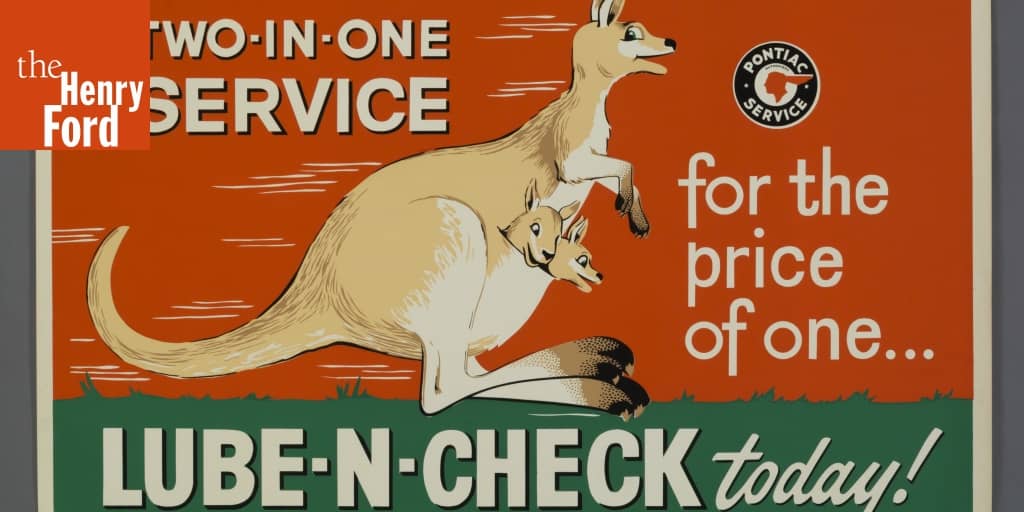 Pontiac Service Poster, "Two-In-One Service Poster for the Price of One ...