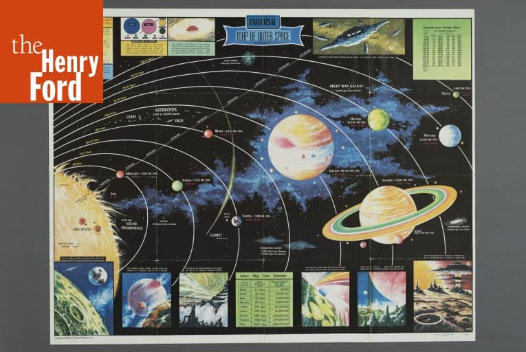Solar System Poster, "Universal Map of Outer Space," 1965 - The Henry Ford