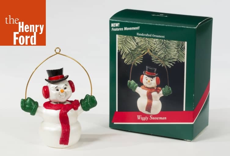 Hallmark "Wiggly Snowman" Christmas Ornament, 1989 - The Henry Ford