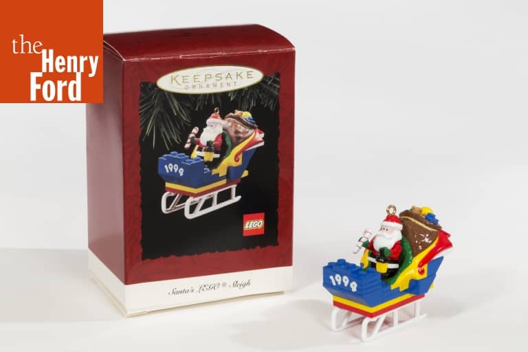 Hallmark "Santa's LEGO Sleigh" Christmas Ornament, 1994 - The Henry Ford
