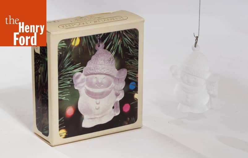 Hallmark "Frosted Images: Snowman" Christmas Ornament, 1981 - The Henry ...