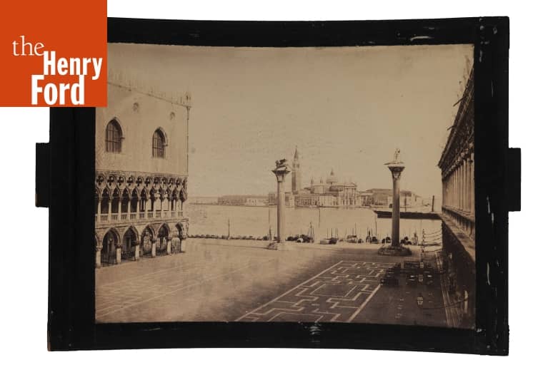 Megalethoscope Slide, "The Little Square of St. George's Church" - The ...