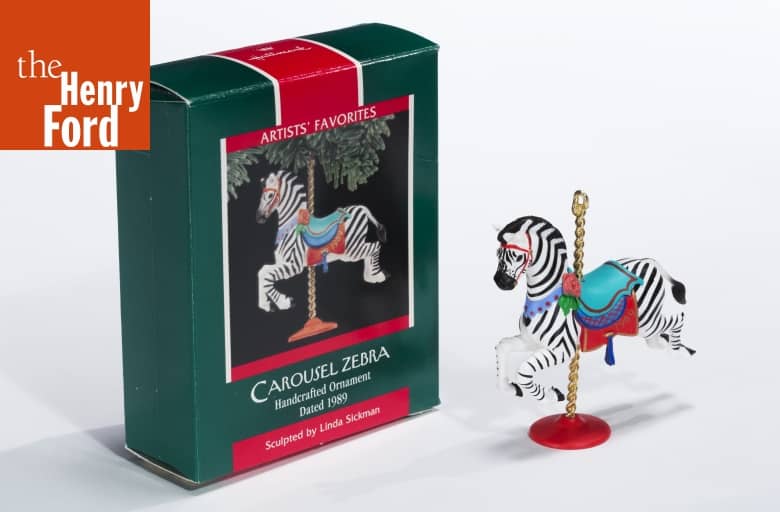 Hallmark "Carousel Zebra" Christmas Ornament, 1989 - The Henry Ford